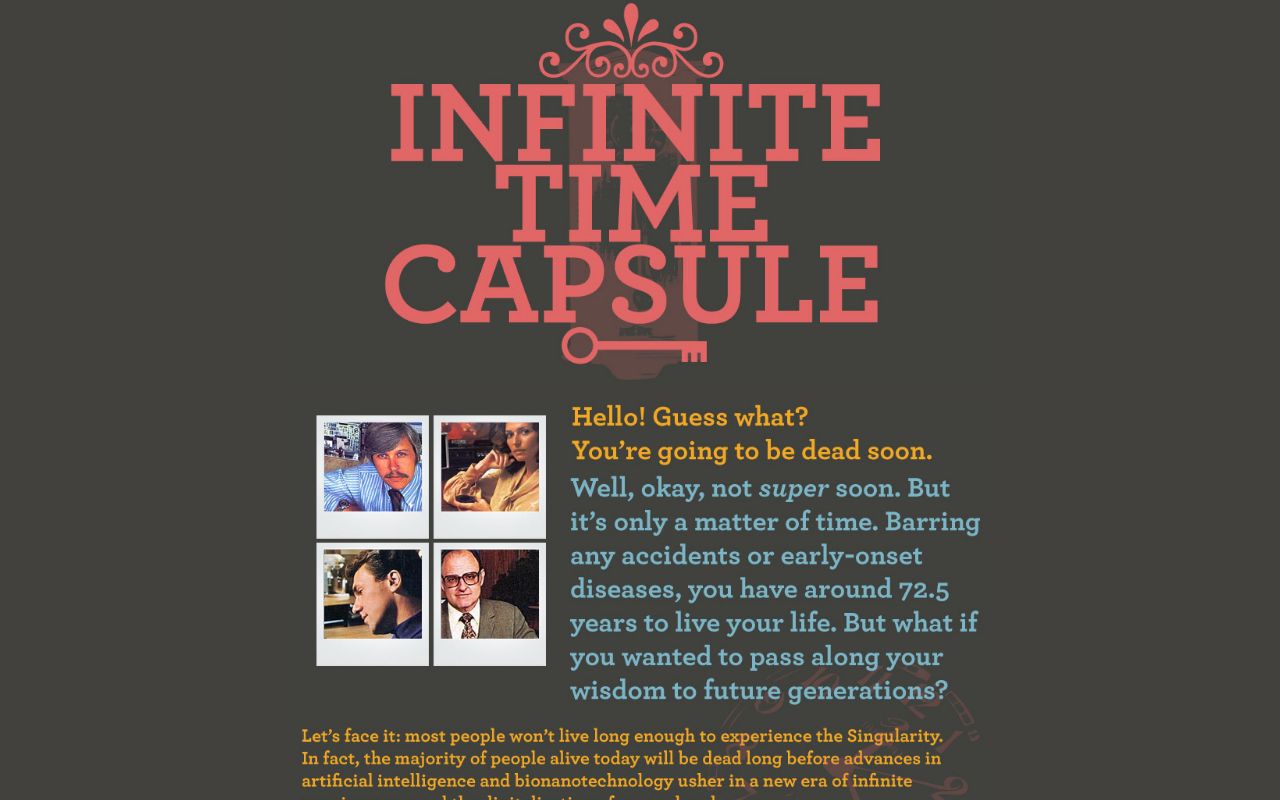 Infinite Time Capsule | A Message for the Future